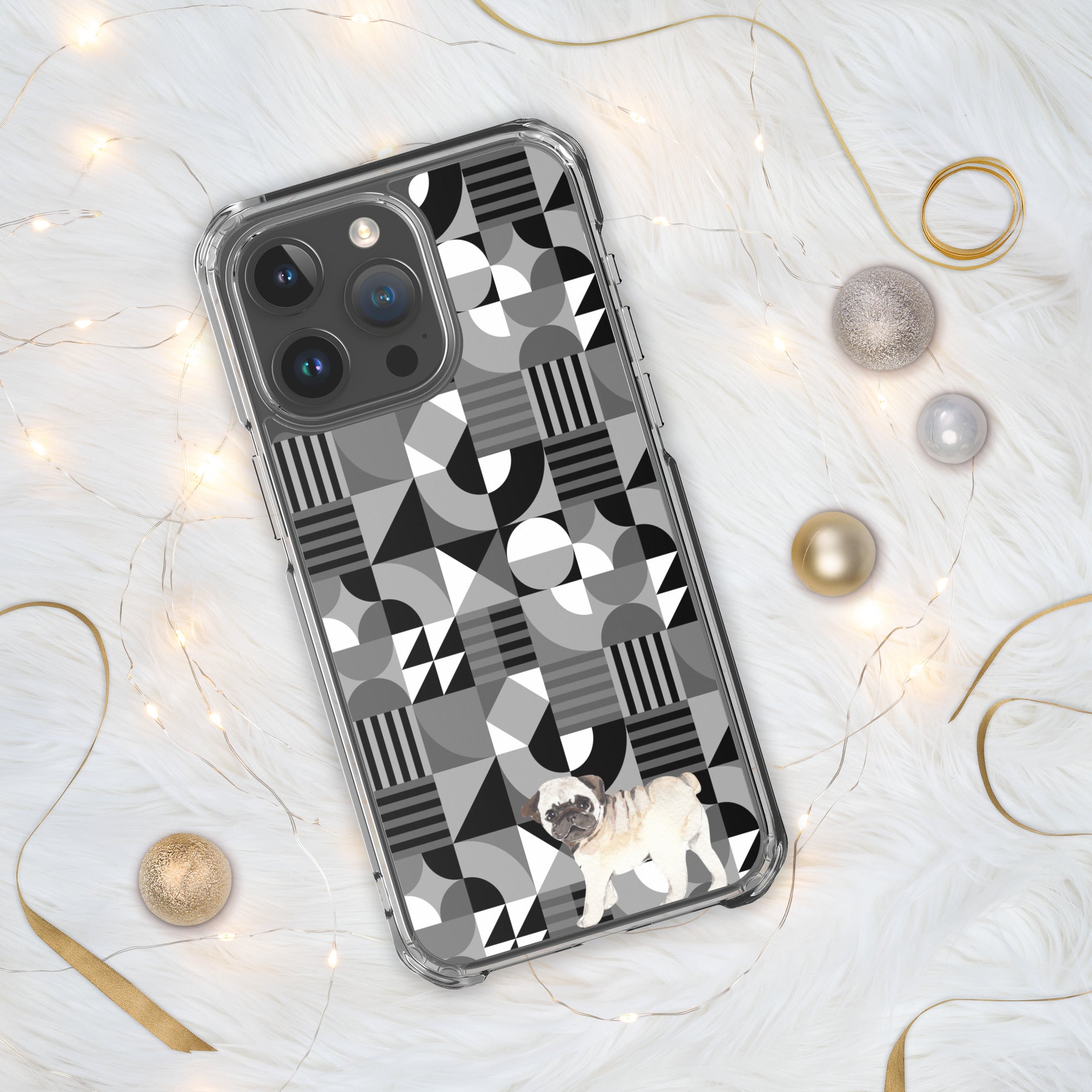 Geometric Pug Case for iPhones – Pug Life
