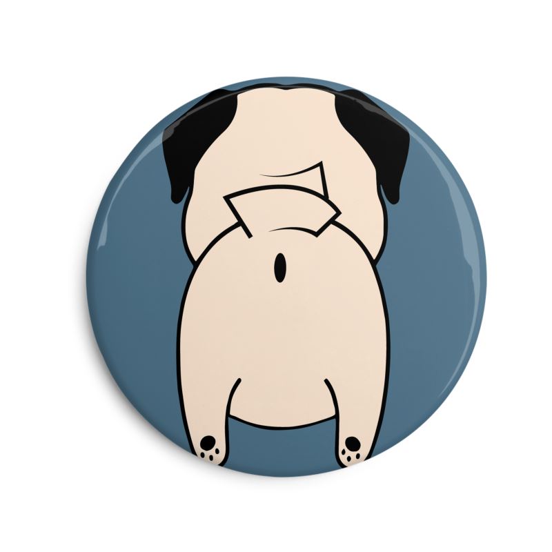 Pug Butt Magnet Set of Five – Pug Life
