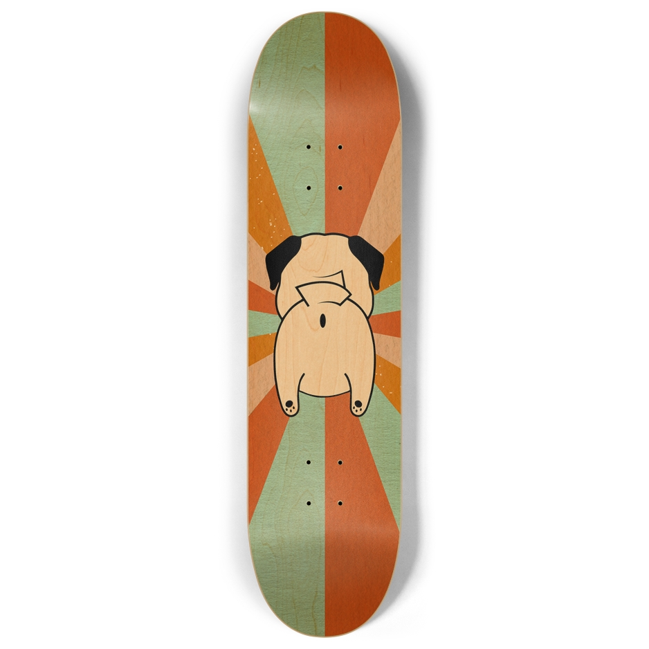 Burst of Pug Butt 8" Skate Deck – Pug Life