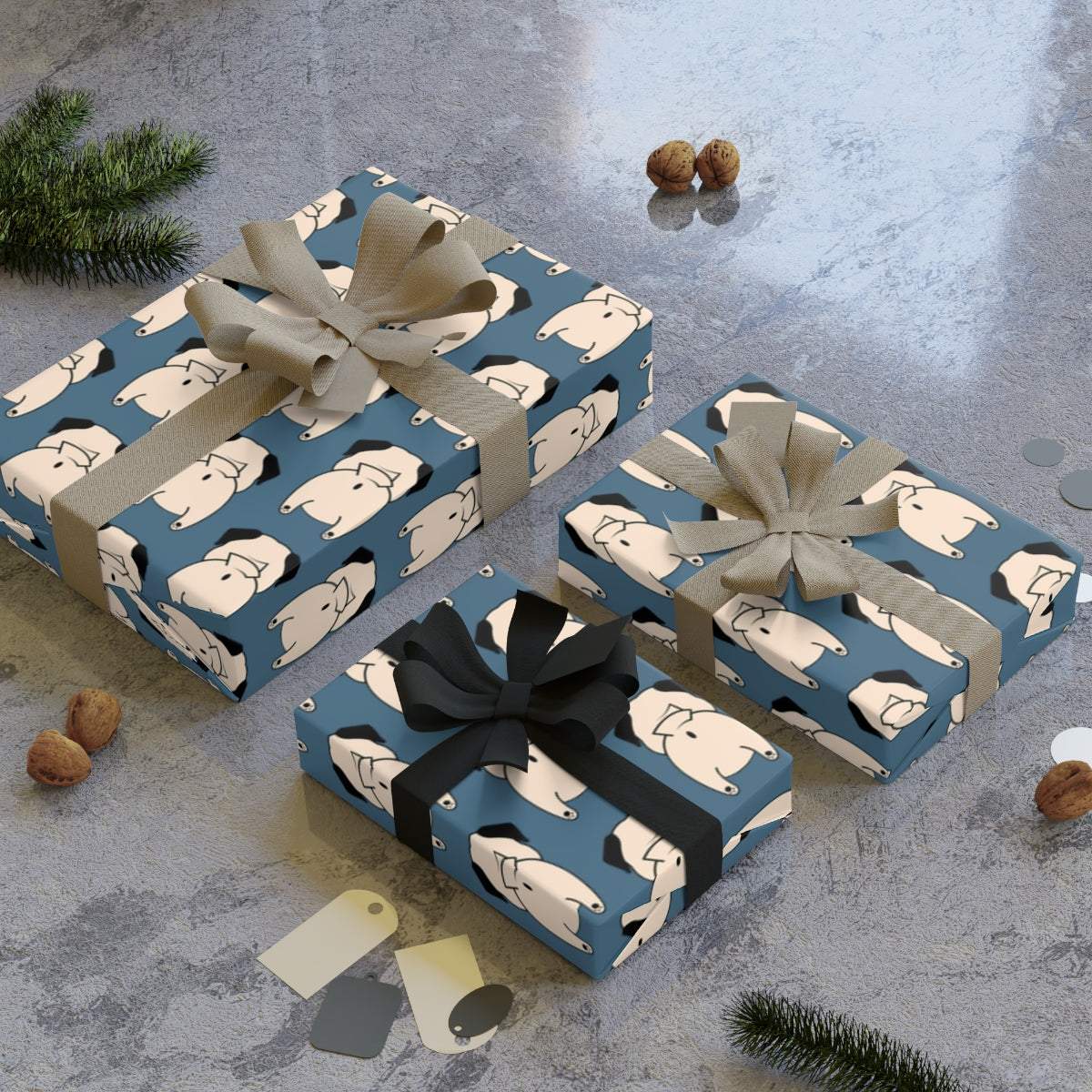 Eco-Friendly Artisanal Pug Butt Gift Wrap – Pug Life